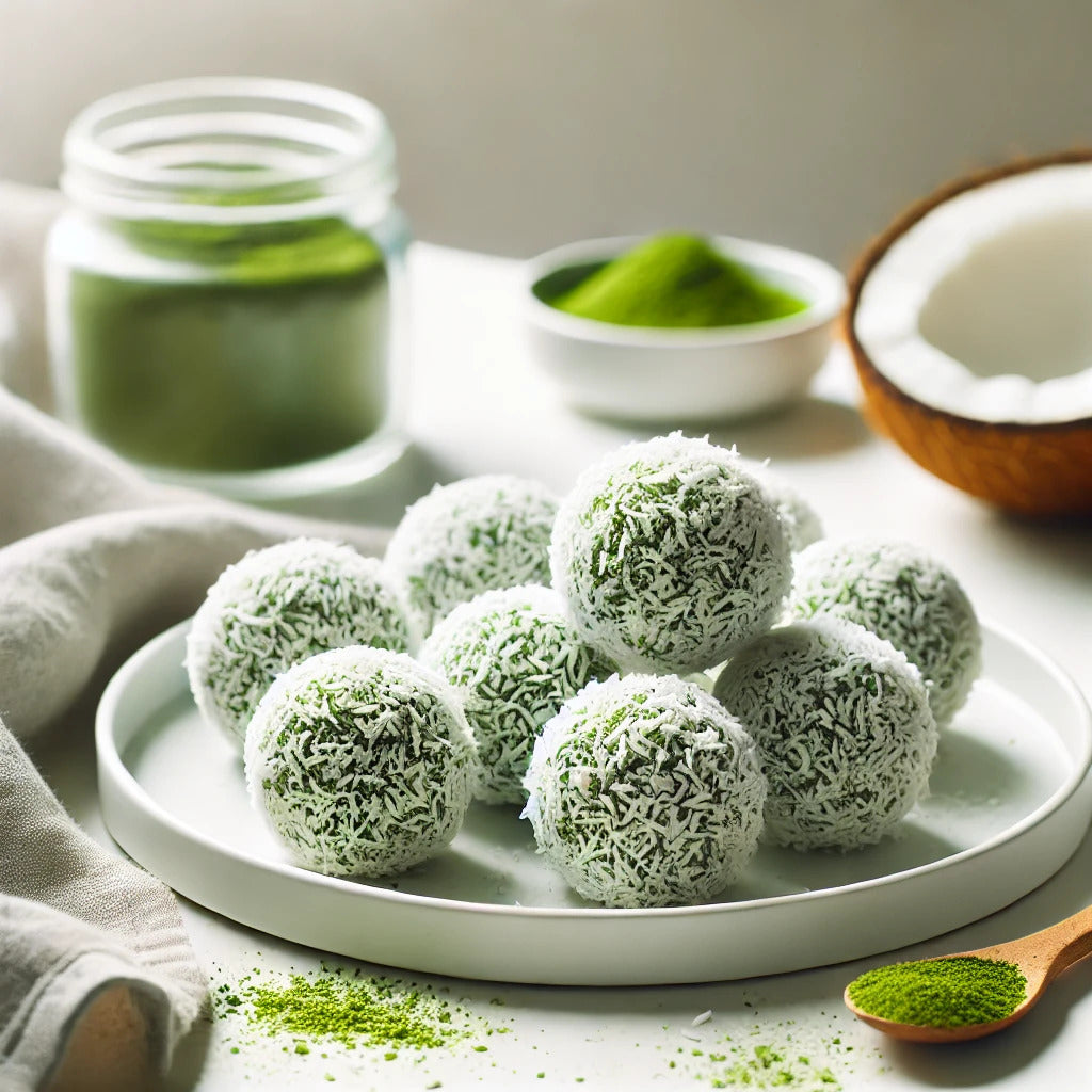 Matcha Coconut Balls – Recipes by Yago Matcha